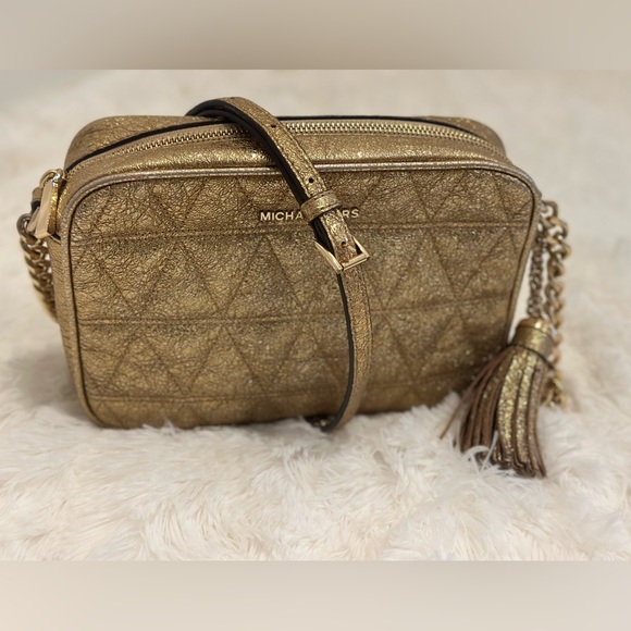 MICHAEL Michael Kors | Bags | Michael Kors Ginny Gold Camera Bag | Poshmark